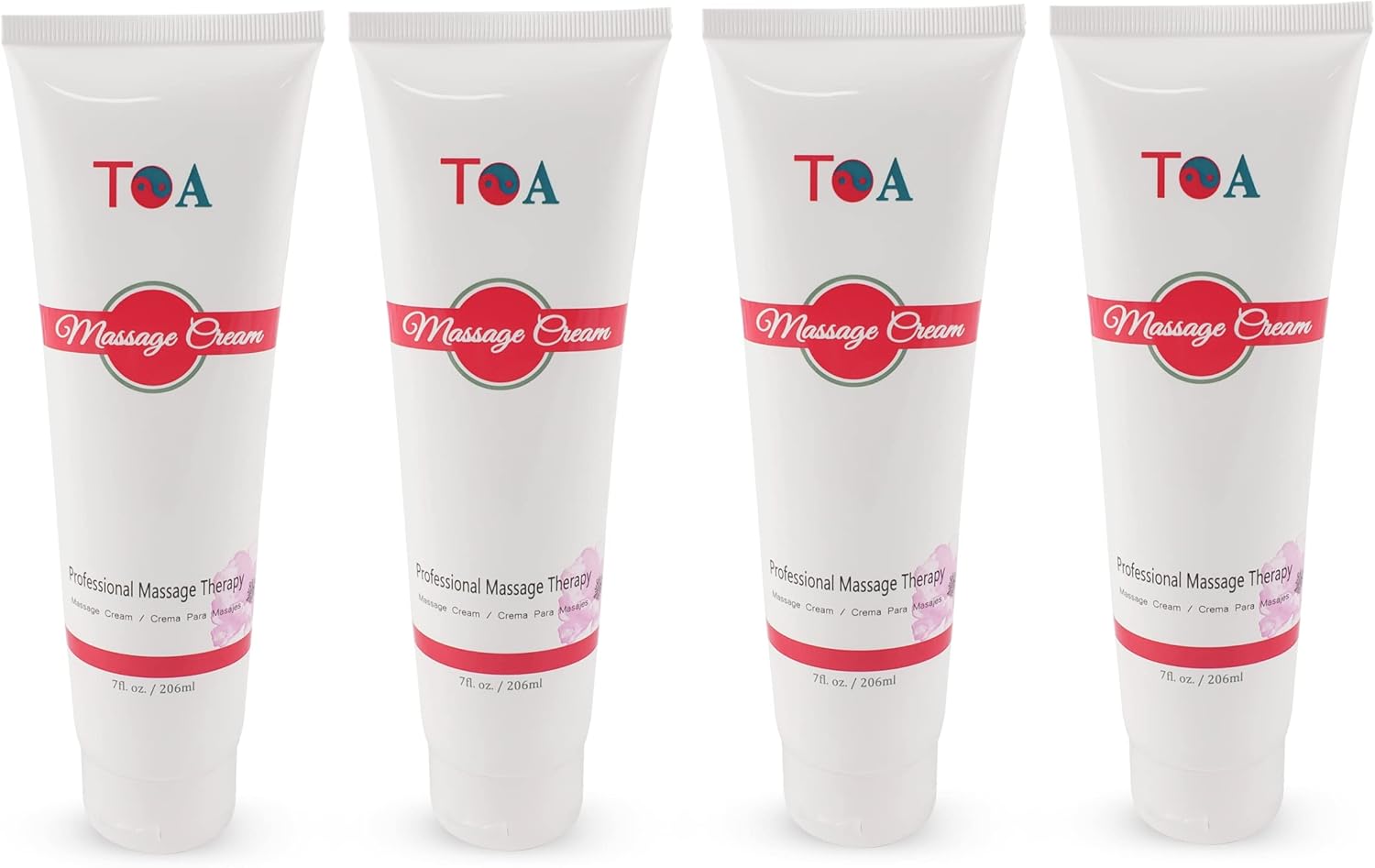 TOA Unscented Cream Massage Hydrating Body Spa Jar Bottle (7oz) (8pk ...