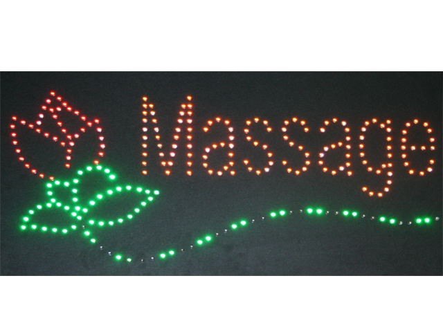 Massage LED Sign, 24"x12", 60x30cm, TOA Signage Bright, Open, Signboar ...